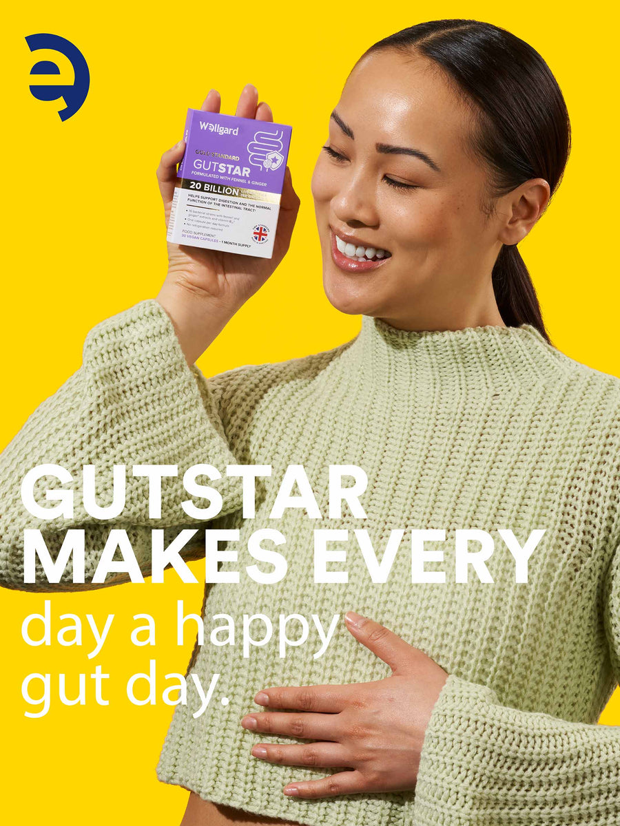 Gutstar Probiotics for Gut Health With Fennel & Ginger - Wellgard