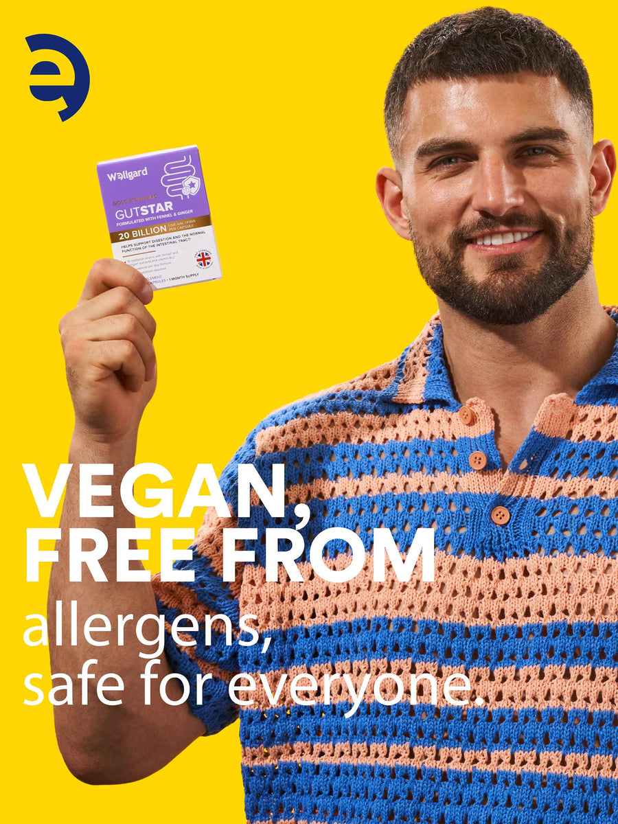 Gutstar Probiotics for Gut Health With Fennel & Ginger - Wellgard