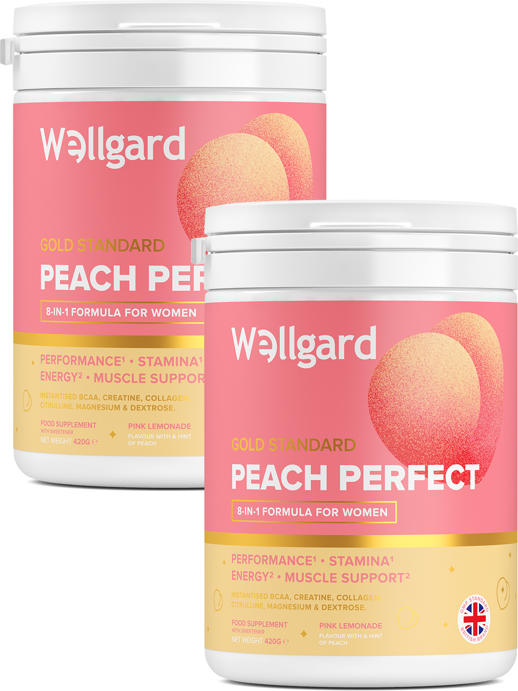Wellgard Peach Perfect - Made with Creatine, Collagen and BCAAs