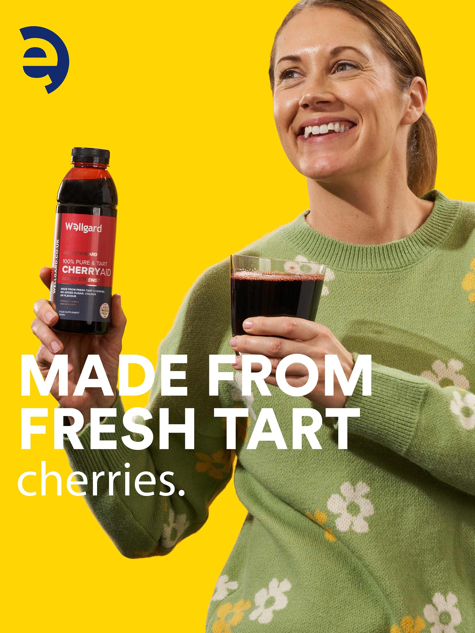 CherryAid 100% Pure Tart Cherry Concentrate 500ml - Wellgard