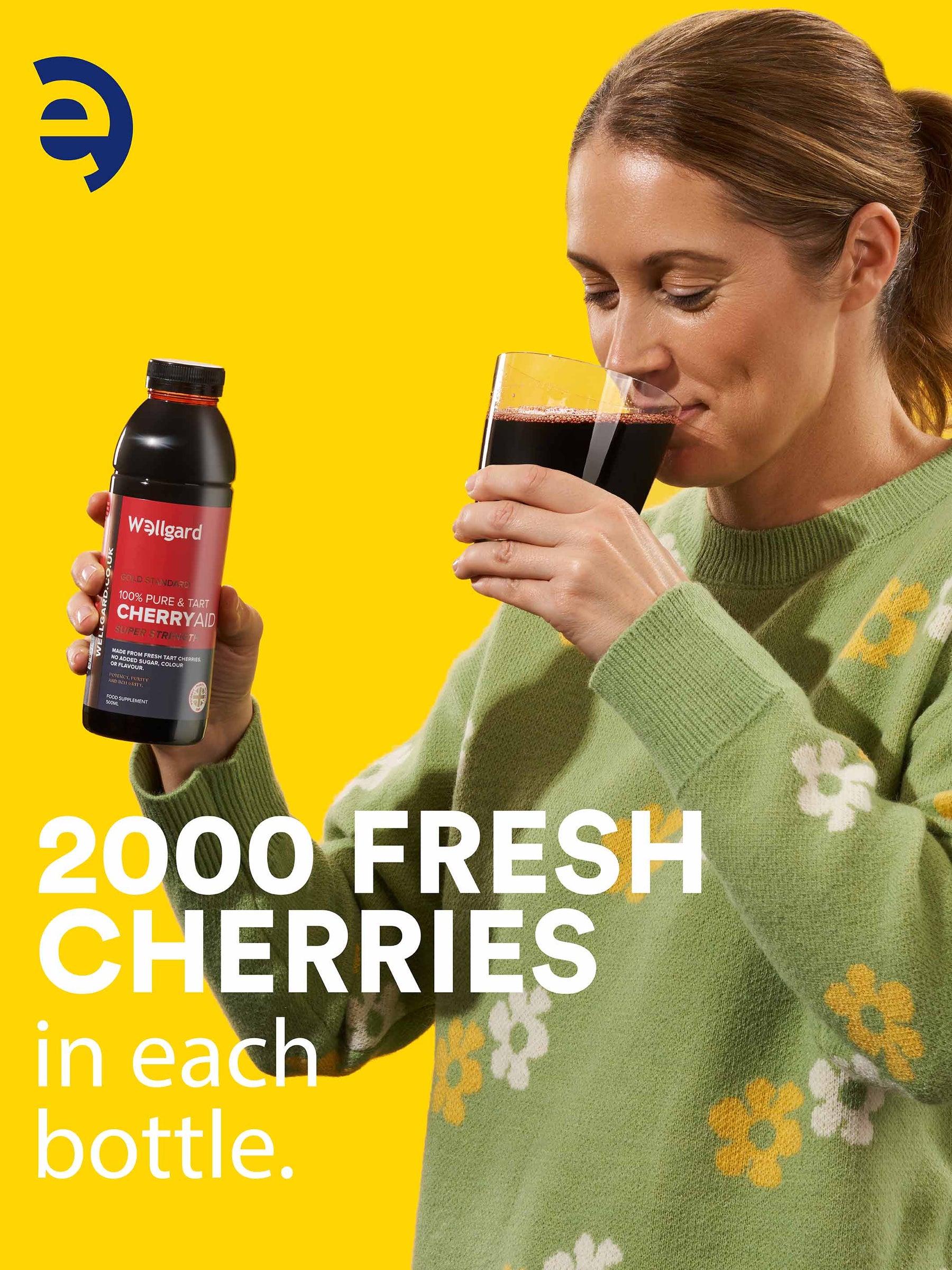 100% Pure Sour Cherry Juice 500ml - Wellgard