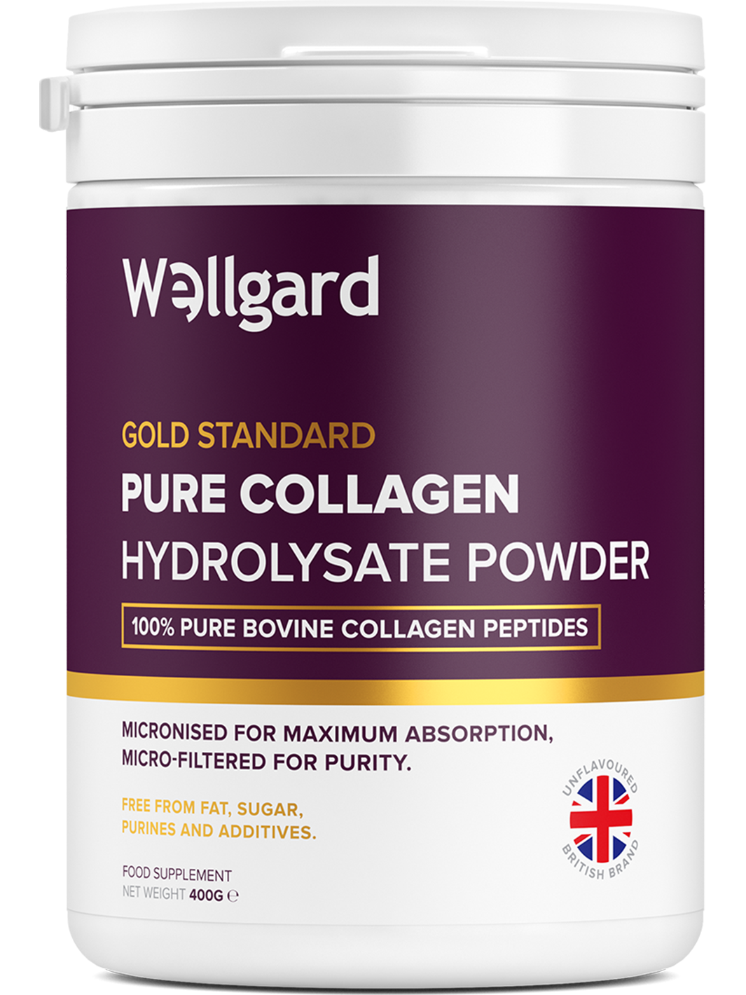 Collagen Powder, Bovine Collagen Supplement, Halal, Kosher - Wellgard