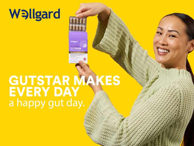 Gutstar Probiotics for Gut Health With Fennel & Ginger - Wellgard