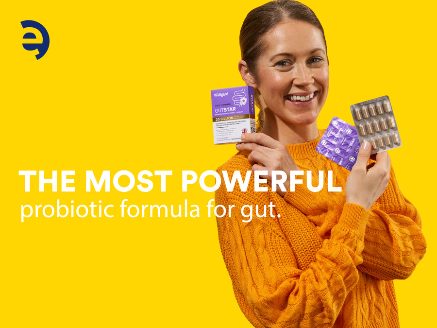 Gutstar Probiotics for Gut Health With Fennel & Ginger - Wellgard