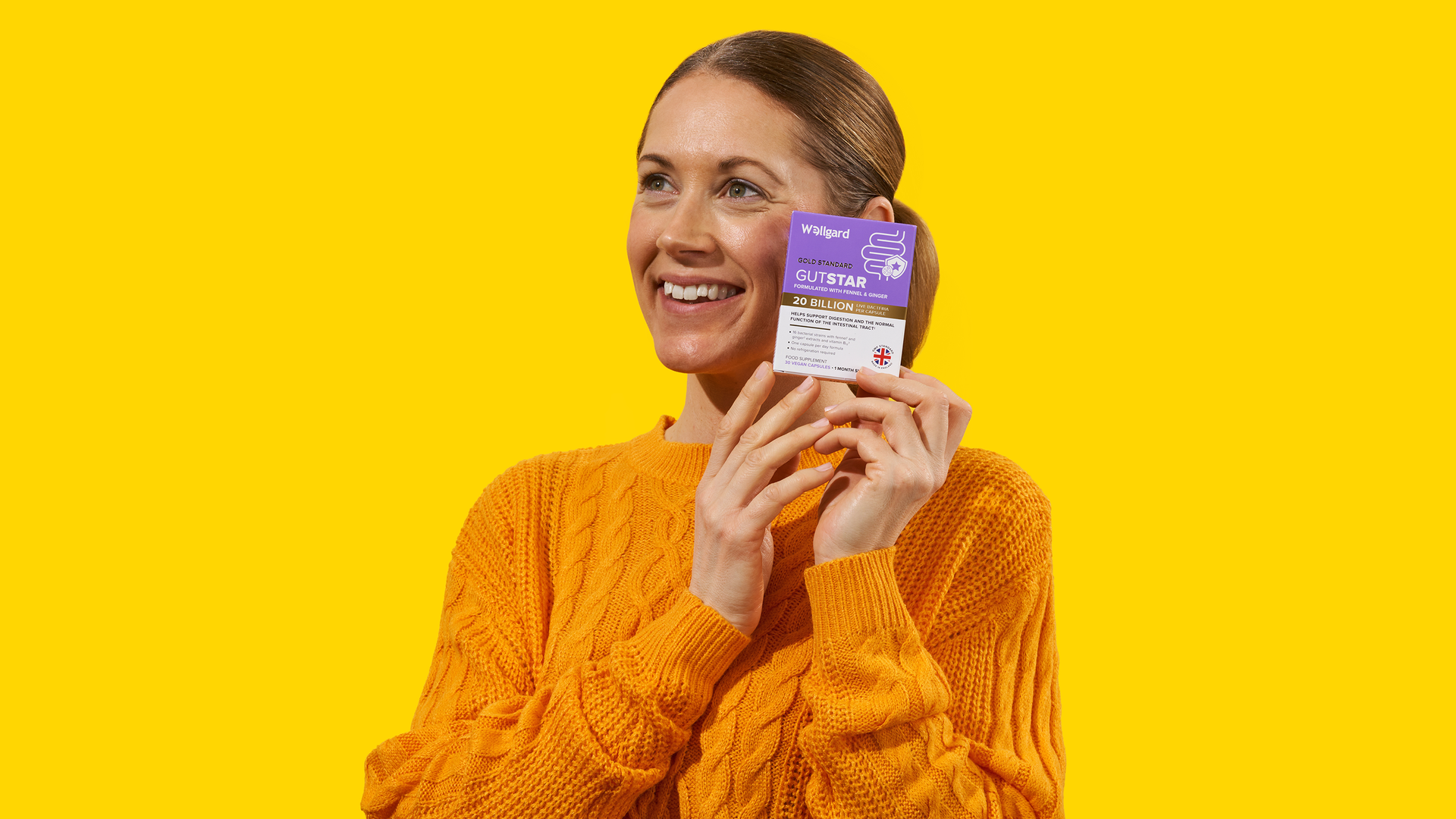 Gutstar Probiotics for Gut Health With Fennel & Ginger - Wellgard