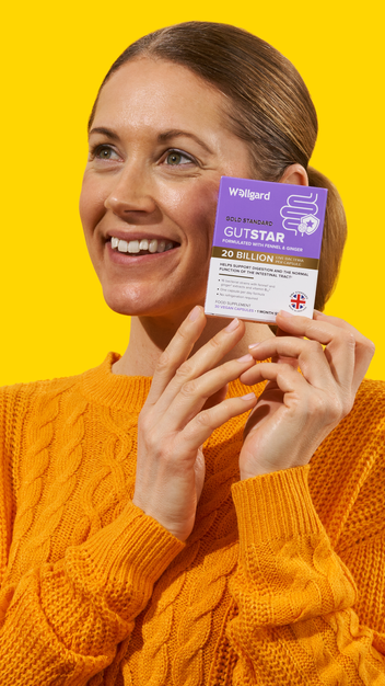 Gutstar Probiotics for Gut Health With Fennel & Ginger - Wellgard