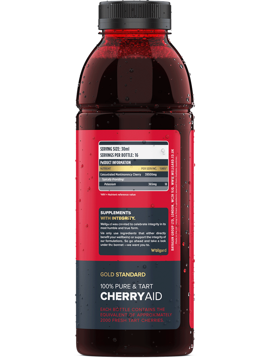 CherryAid 100% Pure Tart Cherry Concentrate 500ml - Wellgard